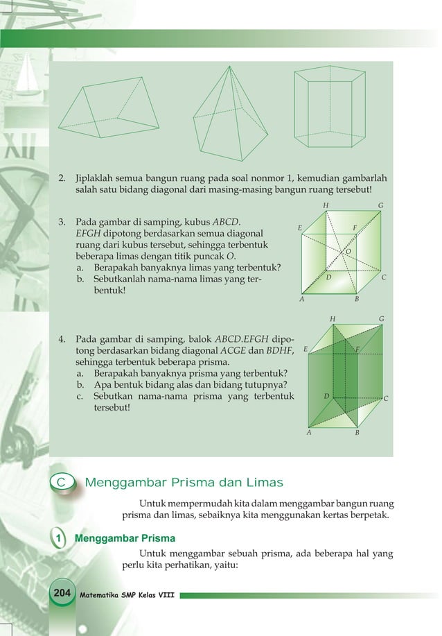 File pendukung powerpoint prisma dan limas | PDF
