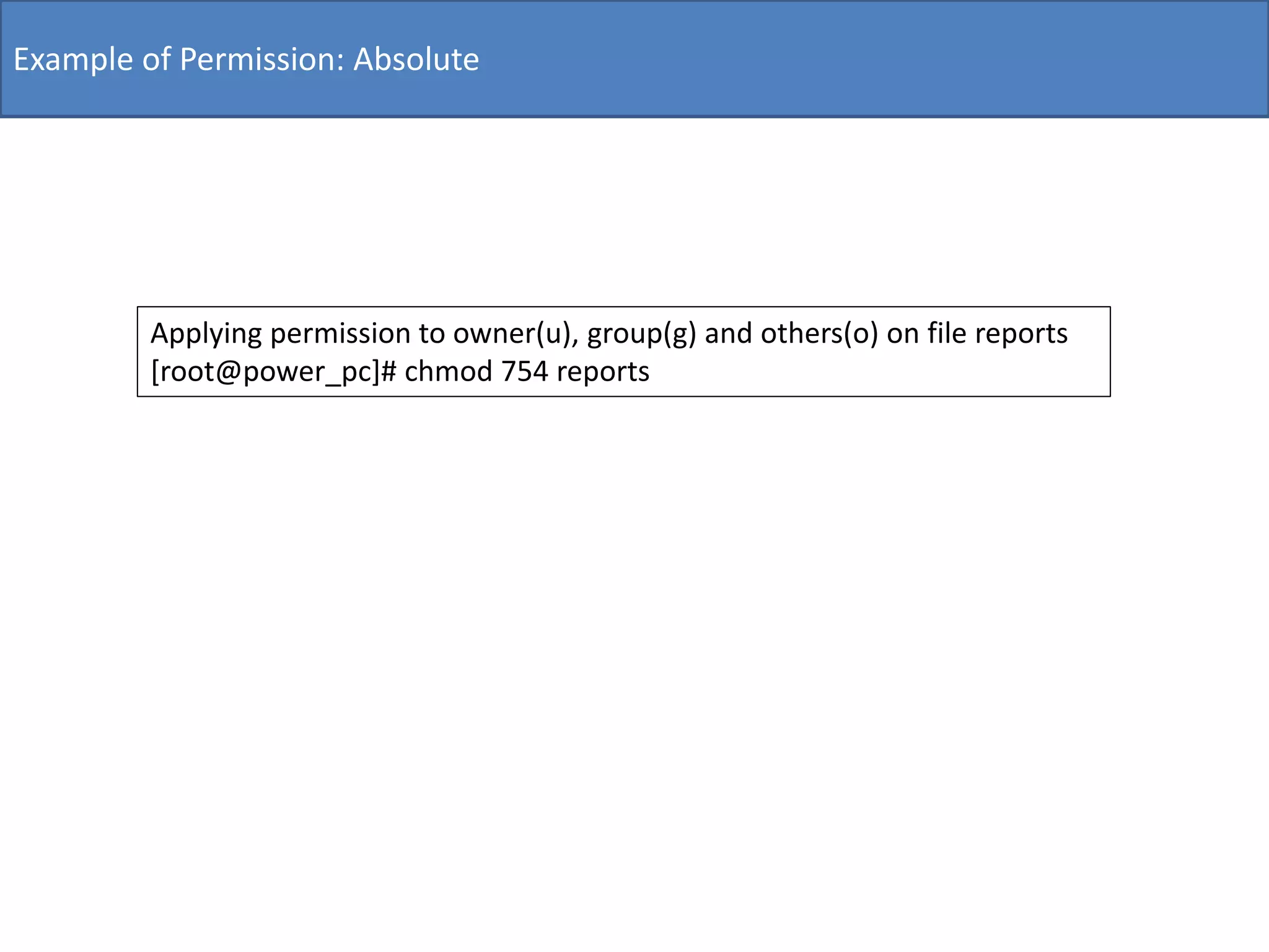 File permission in linux | PPTX