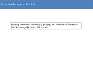 File permission in linux | PPTX