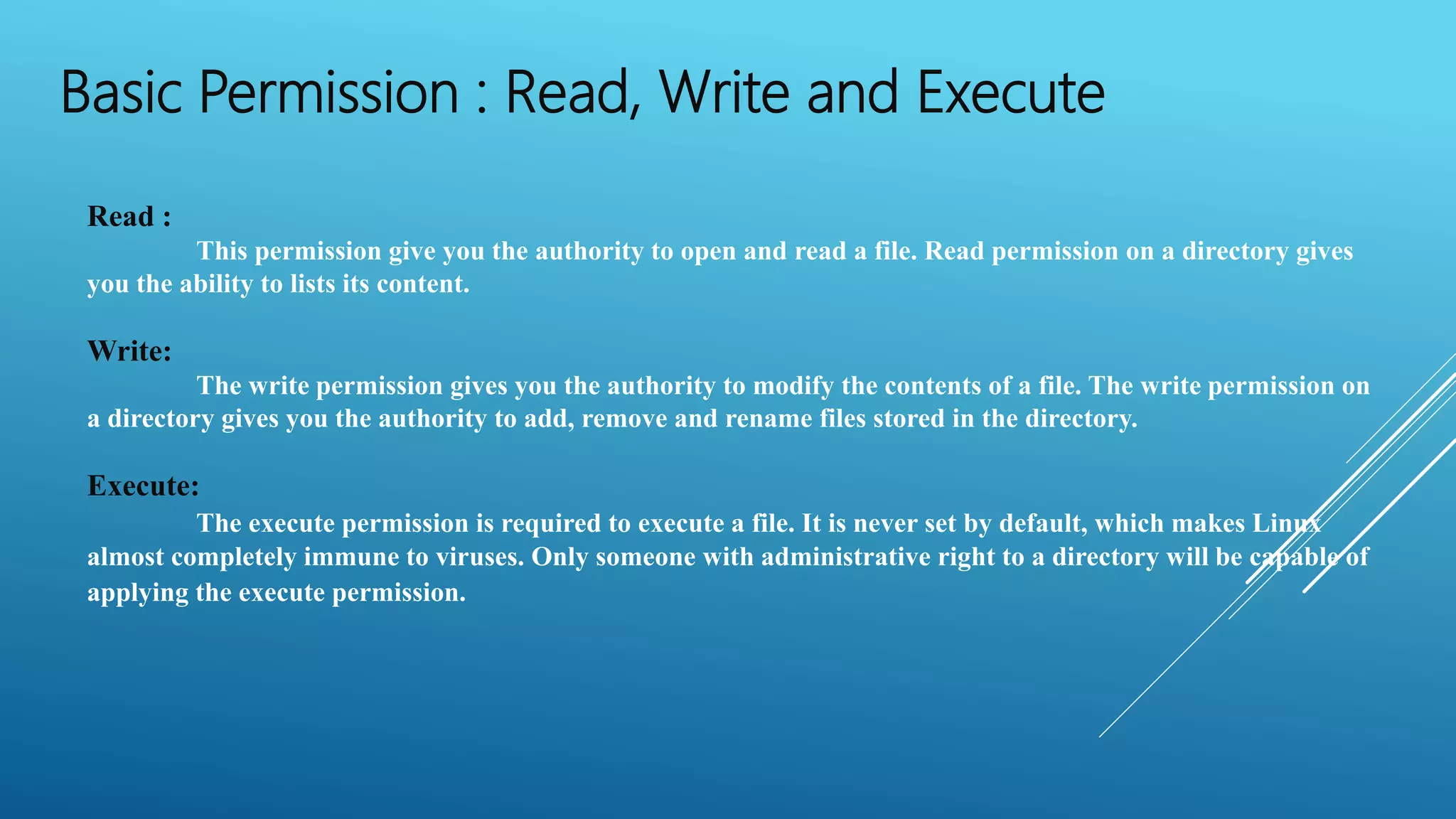 File permission in Linux | PPTX