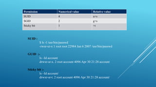 File permission in Linux | PPTX