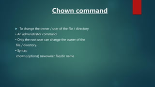 File permission of linux | PPT
