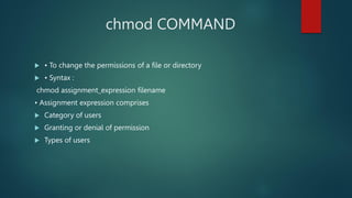 File permission of linux | PPT