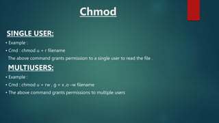 File permission of linux | PPT