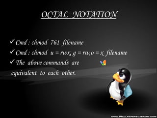 Filepermissions in linux | PPTX