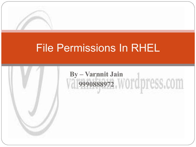 File permissions | PPTX