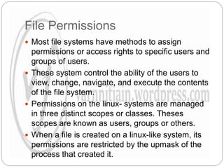File permissions | PPTX