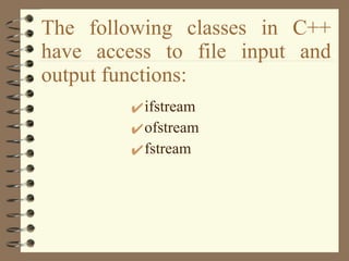 File Handling in C++ | PPT