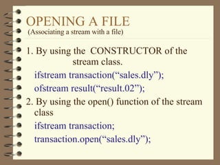 File Handling in C++ | PPT