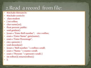 Data File Handiling File POINTERS IN C++ | PPTX