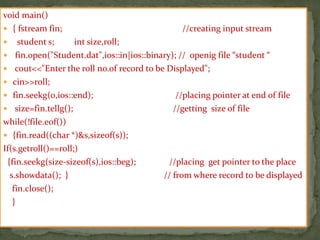 Data File Handiling File POINTERS IN C++ | PPTX