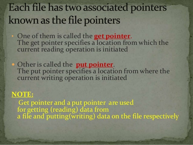 Data File Handiling File Pointers In C