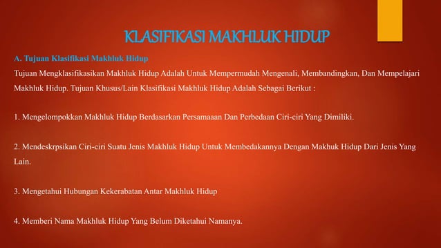 File ppt klasifikasi makhluk hidup kelas x | PPTX