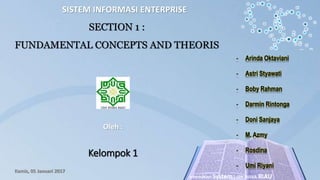 Fundamental and Theory of Enterprise Information System | PPTX