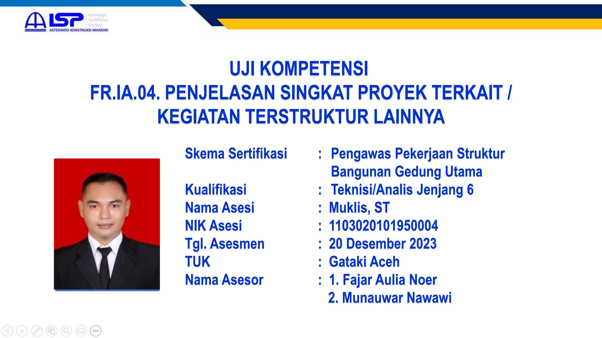 Presentasi SKK Level 6 Pengawas Struktur Bangunan Gedung | PPTX