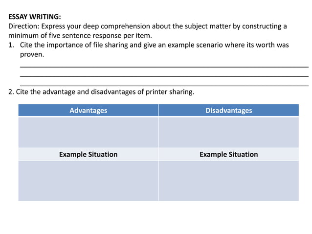 File & Printer Sharing | PPTX