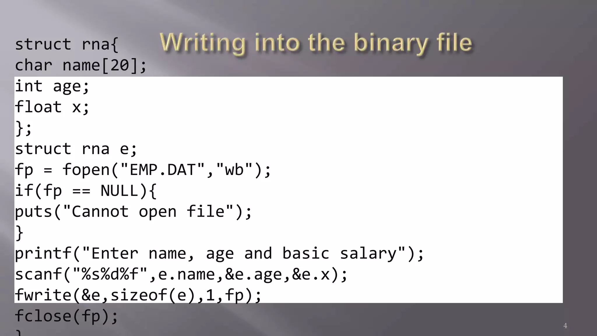 File in C programming | PPT