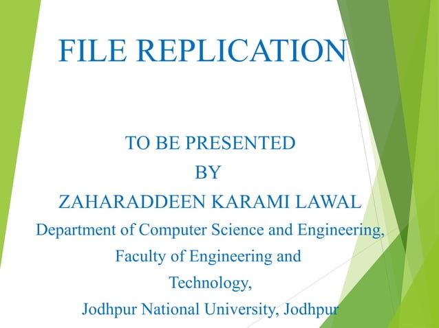 File replication | PPT
