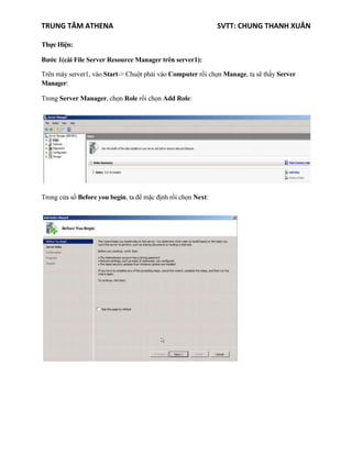 Filer serverresourcemanager | PDF