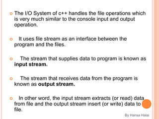 Filesin c++ | PPT | Free Download