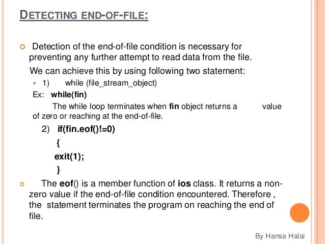 End Of File C - slidesharetrick