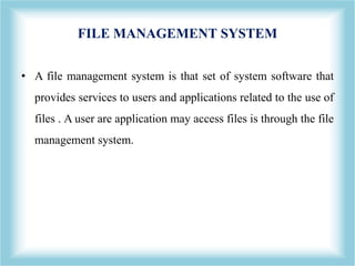 File Management | PPT