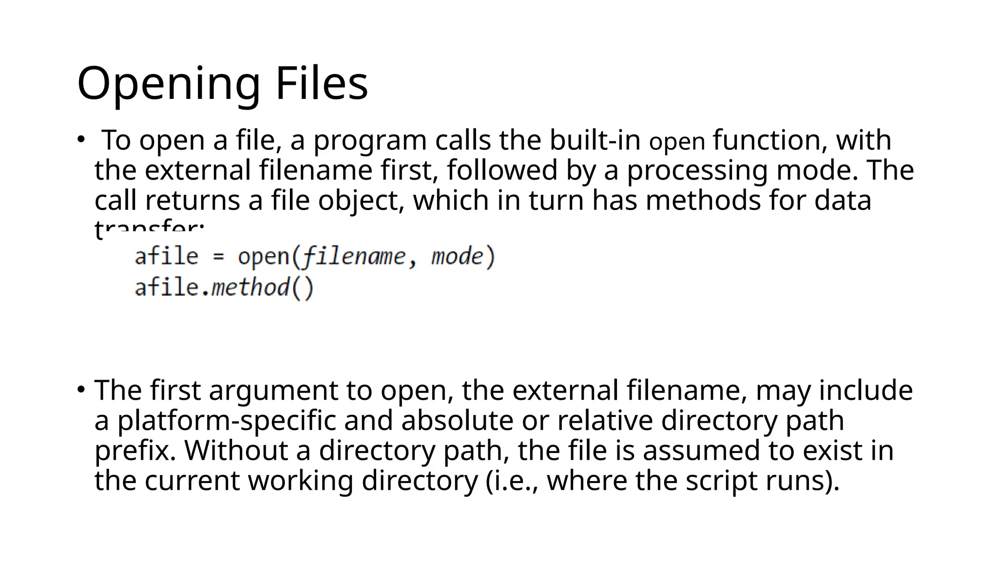 Files Handling Using Python Languagepptx Programming Languages