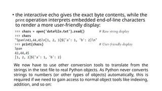 Files handling using python language.pptx | Programming Languages | Computing