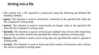 files concept in c program which is very use full | PPTX