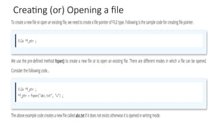 files concept in c program which is very use full | PPTX