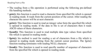 files concept in c program which is very use full | PPTX