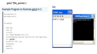 files concept in c program which is very use full | PPTX