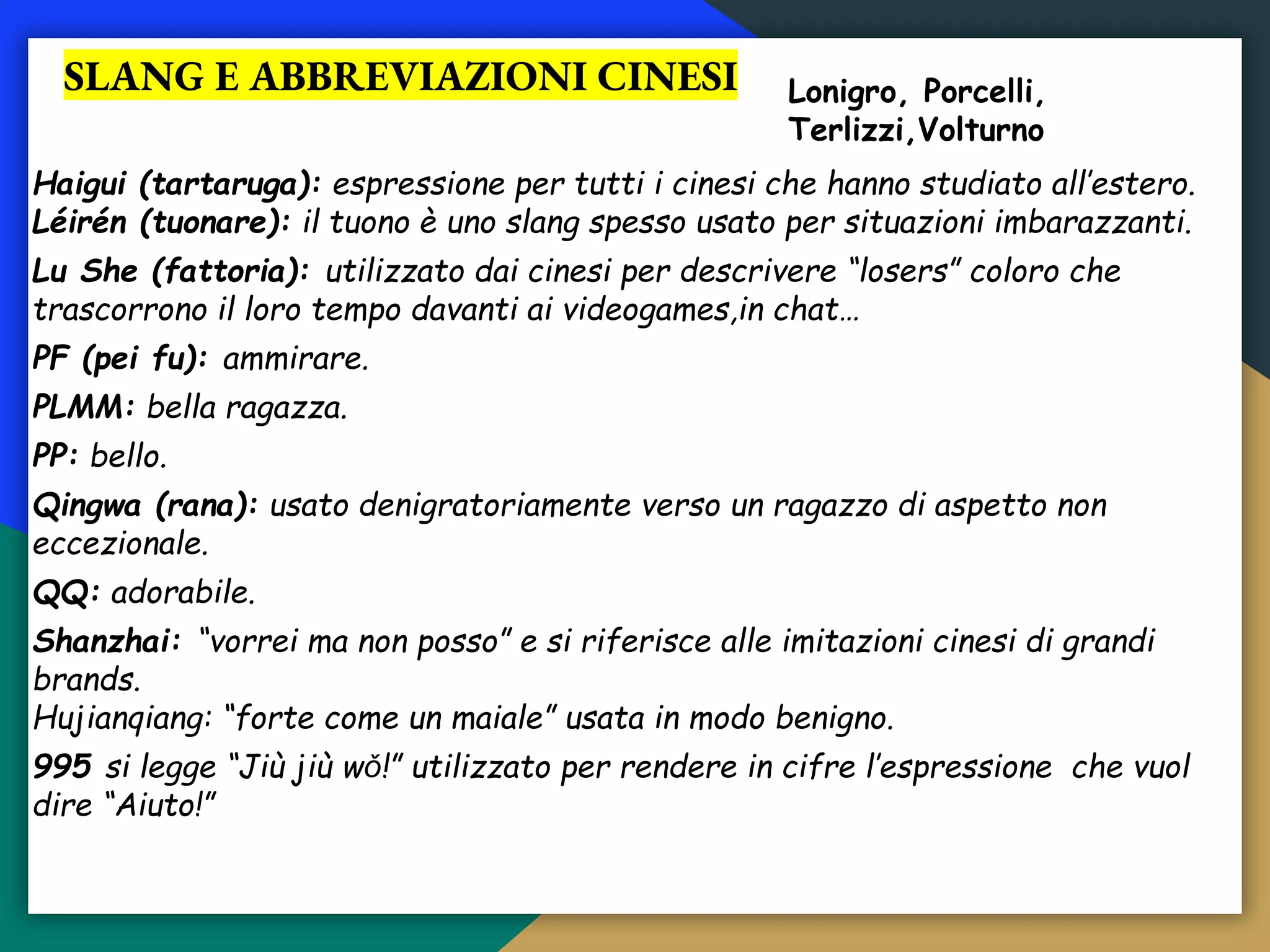 Slang e abbreviazioni cinesi | PDF