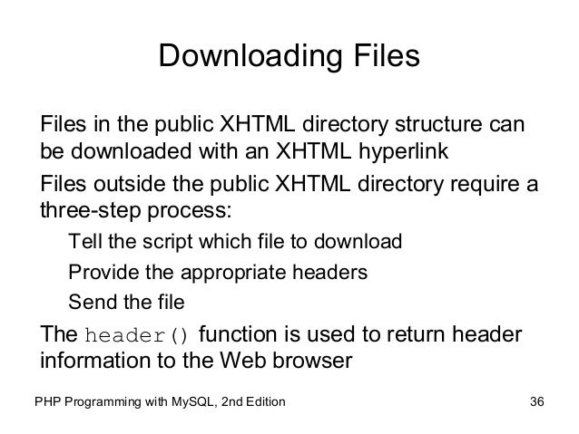 Files And Directories In Php 