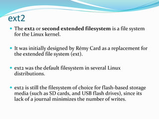 Files and directories in Linux 6 | PPTX