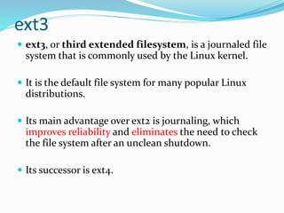 Files and directories in Linux 6 | PPTX
