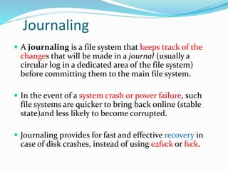 Files and directories in Linux 6 | PPTX