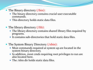 Files and directories in Linux 6 | PPTX