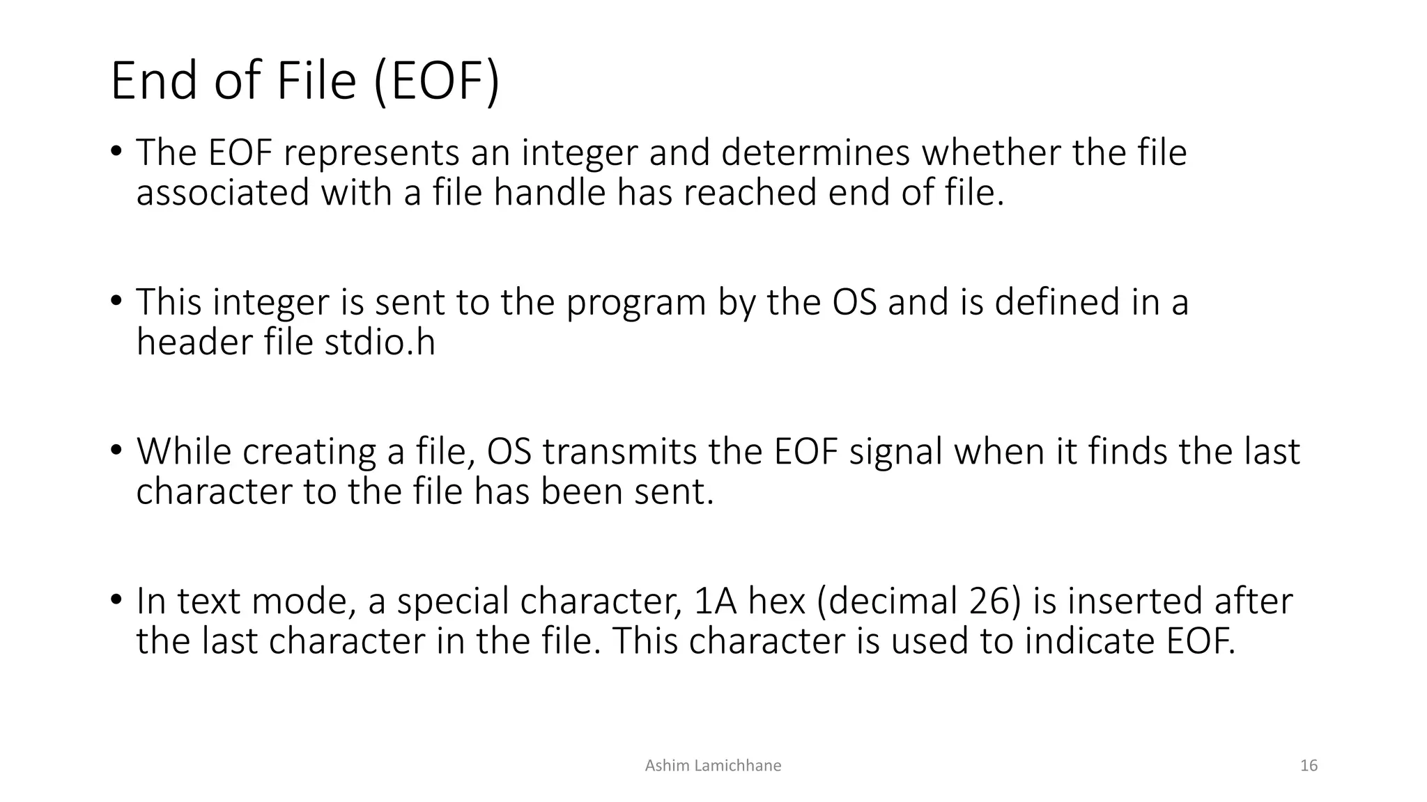 UNIT 10. Files and file handling in C | PPTX
