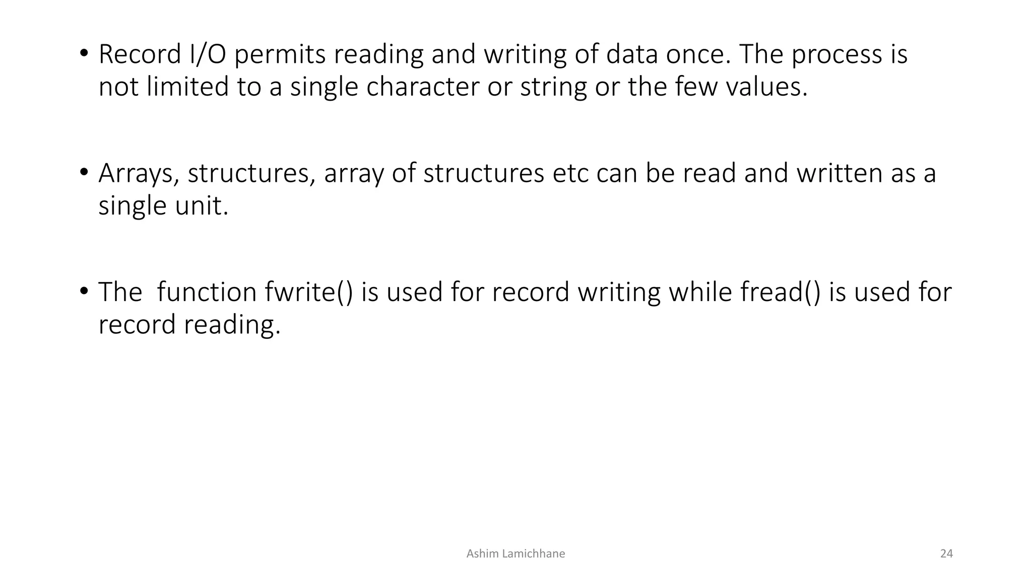 UNIT 10. Files and file handling in C | PPTX