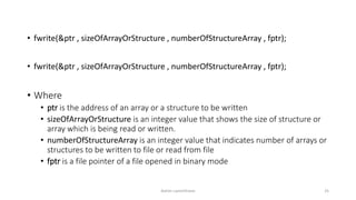 UNIT 10. Files and file handling in C | PPTX