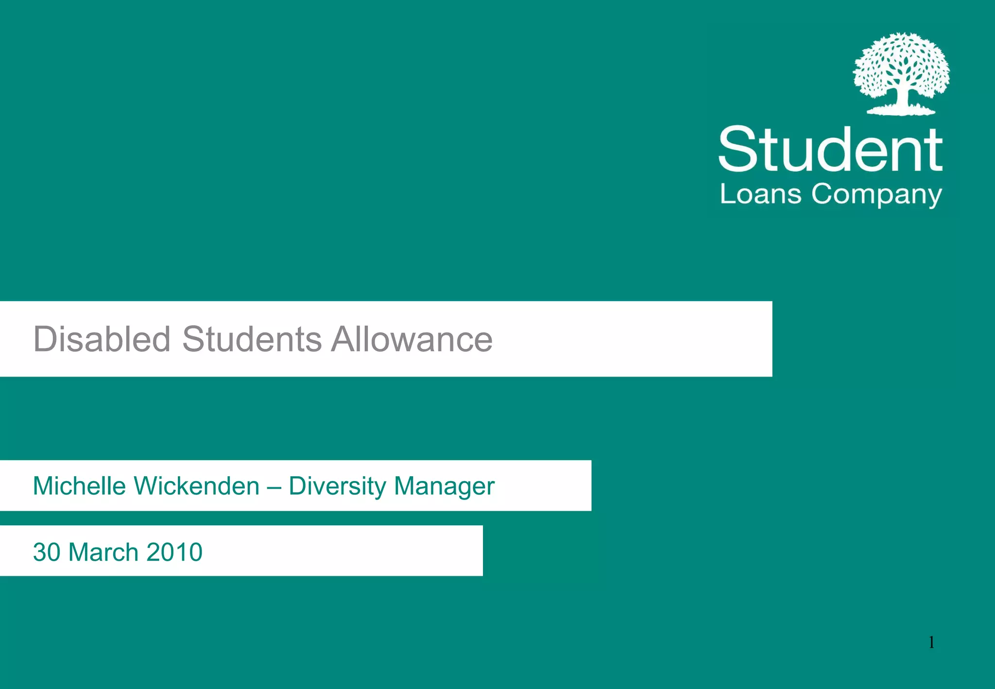 Disabled Student Allowance | PPT