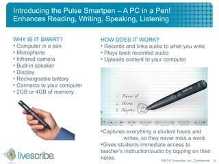 Livescribe - Pulse Pen | PPT