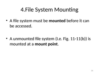 Comprehensive Overview of File System Interfaces in Operating Systems | PPT