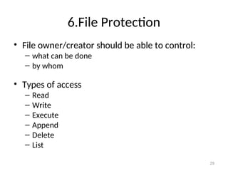 Comprehensive Overview of File System Interfaces in Operating Systems | PPT