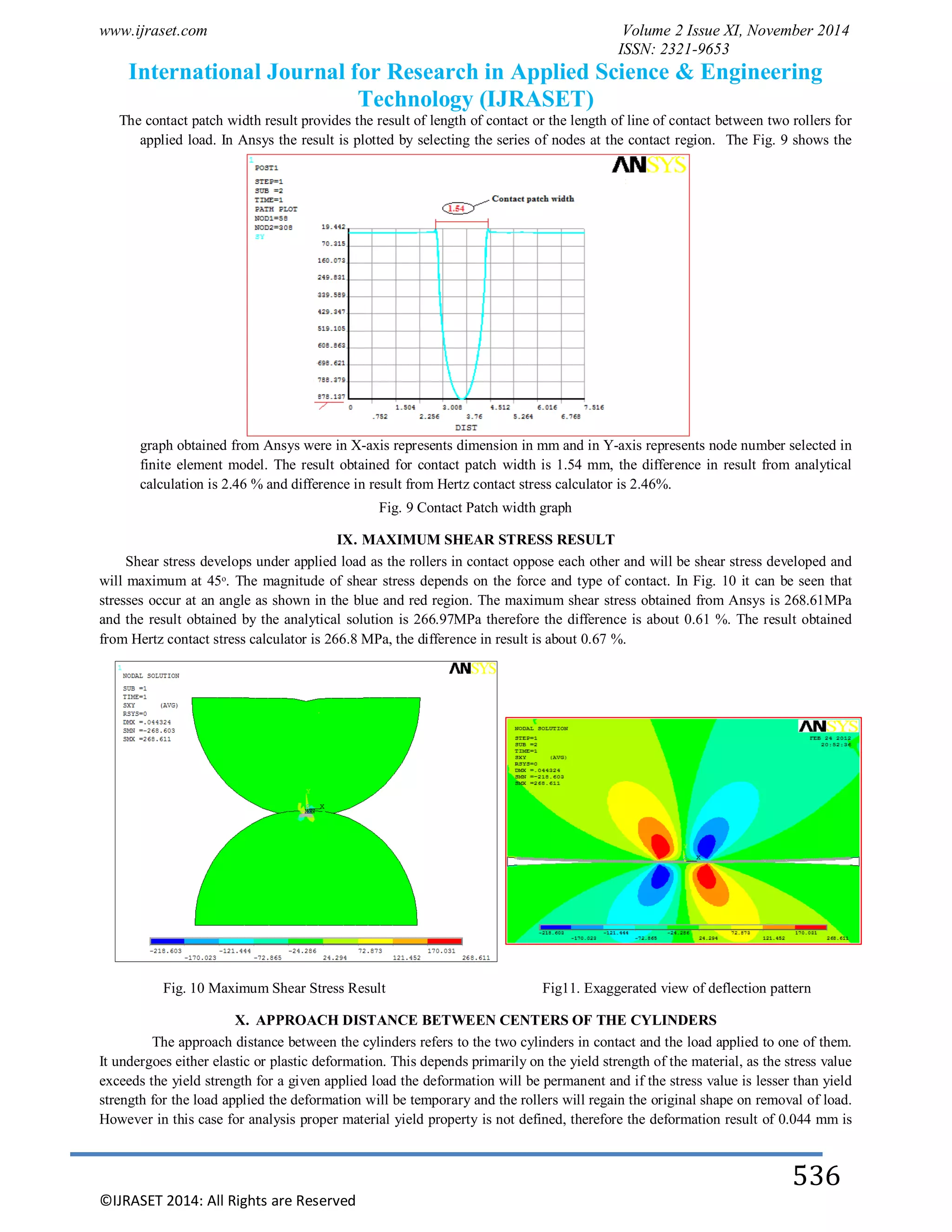 Hertz Contact Stress Analysis and Validation Using Finite Element ...