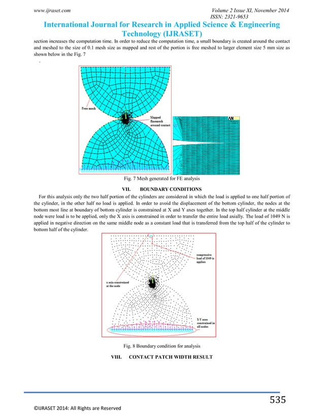 Hertz Contact Stress Analysis and Validation Using Finite Element Analysis | PDF | Physics | Science