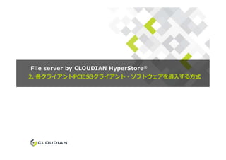 File server by CLOUDIAN HyperStore | PDF | Cloud Computing | Internet