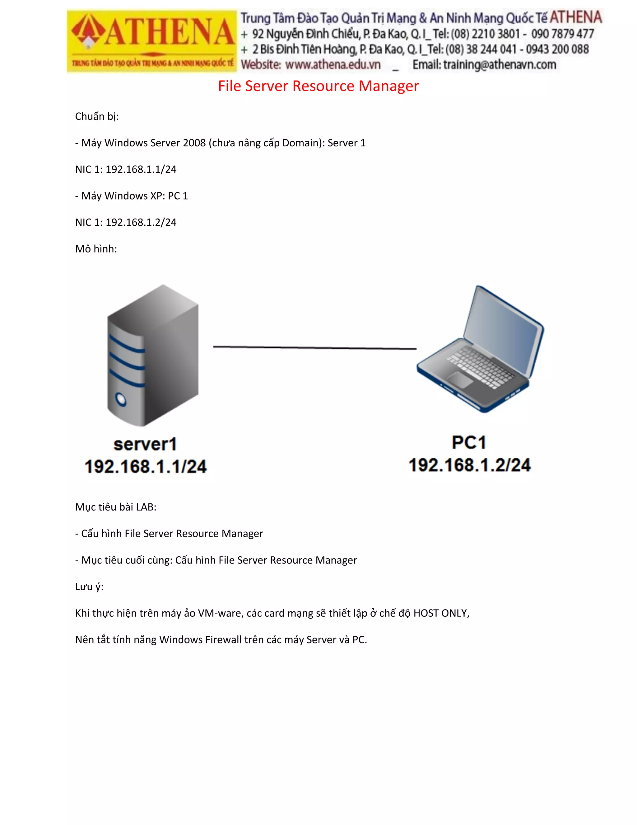 File server resource manager | PDF