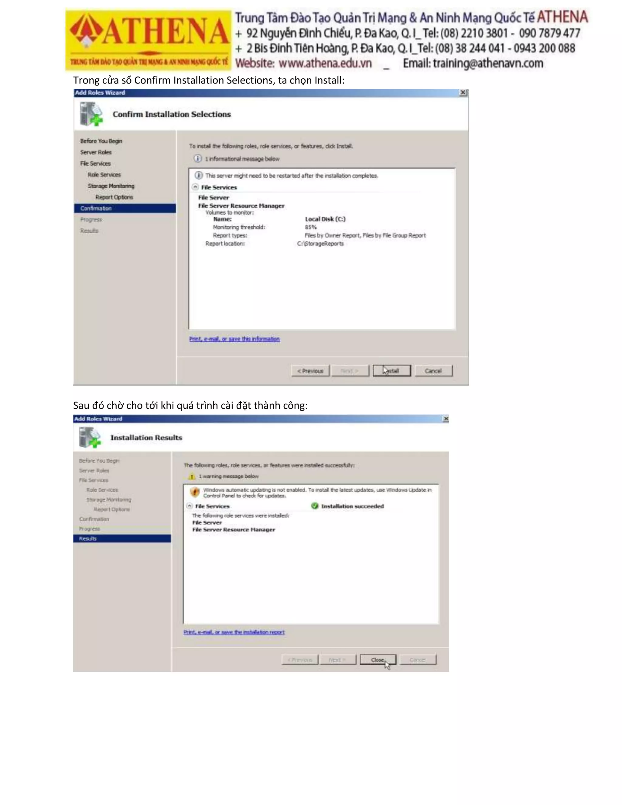 File server resource manager | PDF